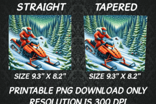 Snowmobile in Snowy Forest Tumbler Wrap Graphic by MOON CREATION ...