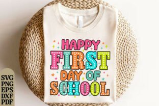 Happy First Day of School SVG, 1st Day Graphic by monster · Creative ...