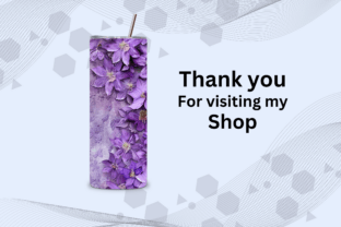 Purple Flowers Sublimation Tumbler Graphic by Digital_Art12 · Creative ...