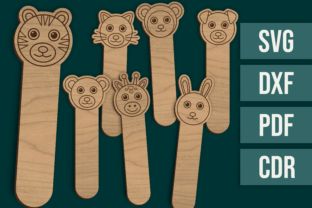 Laser Cut File - 7 Animal Bookmarks · Creative Fabrica