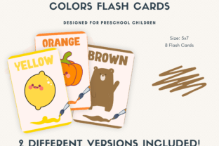 Vibrant World of Colors - 5x7 Flashcards Graphic by Youssef Artist ...