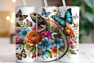 Bearded Dragon Tumbler Wrap Sublimation Graphic by RahatKDP · Creative ...