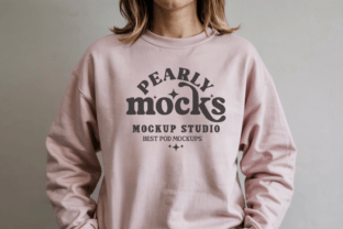 Gildan 18000 Female Model Mockups Bundle Graphic by Pearly Mocks ...