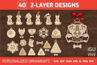 Personalized Christmas Dog Ornaments SVG · Creative Fabrica