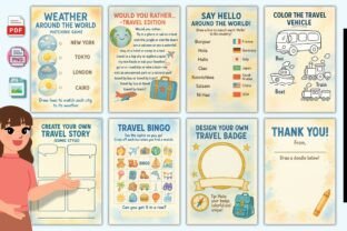 Travel Adventure Activity Book for Kids Graphic by designmela01 ...
