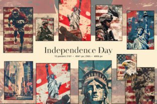 Independence Day Poster Collection Graphic by Art's and Patterns ...