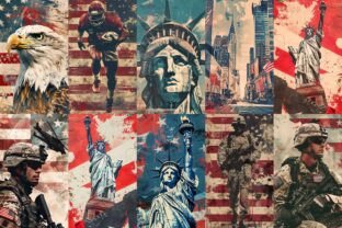 Independence Day Poster Collection Graphic by Art's and Patterns ...
