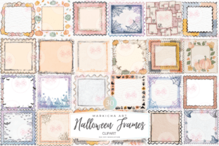 Spooky Halloween Frames Clipart Graphic by Markicha Art · Creative Fabrica