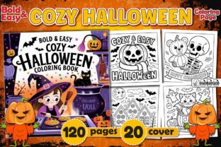 Bold & Easy Cozy Halloween Coloring Page Graphic by ALPHA ZONE ...