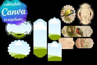 Canva Frames Junk Journal Labels Graphic by digitalmandragora ...