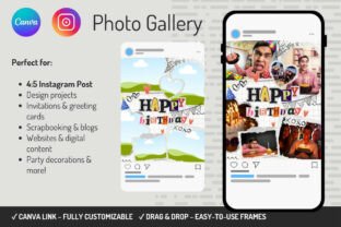 BIRTHDAY Instagram Post Photo Template Graphic by SetiawanAPDesignWorks ...
