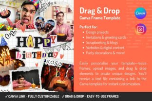 BIRTHDAY Instagram Post Photo Template Graphic by SetiawanAPDesignWorks ...