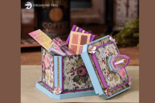 Fancy Floral Gift Box SVG · Creative Fabrica