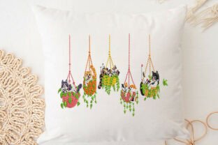 Flower Cat Embroidery Designs · Creative Fabrica