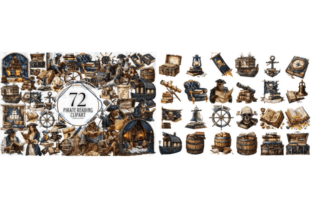 Pirates Clipart Bundle Graphic by Markicha Art · Creative Fabrica
