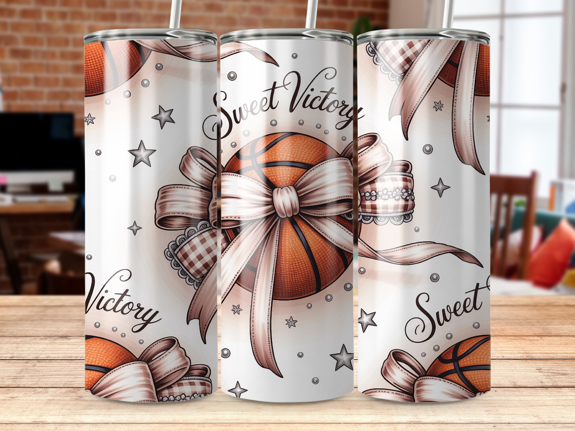 Coquette Basketball Tumbler Wrap PNG Graphic by CatsDigitalDesigns ...