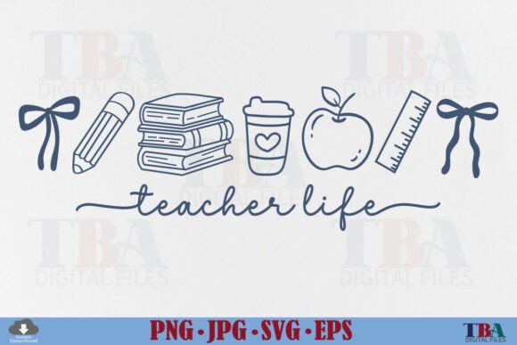 Fifth 5th Grade Teacher Back to School Graphic by TBA Digital Files ...