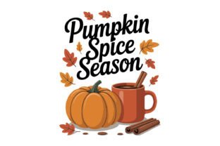 Pumpkin Spice Season Fall Autumn T-shirt Graphic by AHT Studio ...