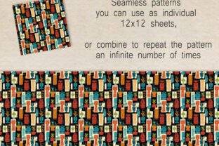 12 Seamless Vintage Midcentury Tiki Graphic by Makai Digital Studios ...