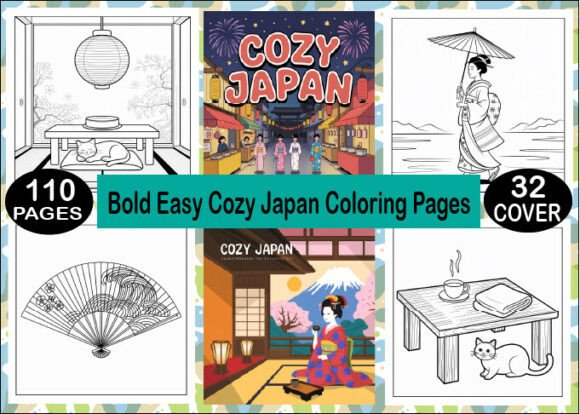 Bold and Easy Kawaii Dogs Coloring Pages Graphic by NF Design Park BD ...