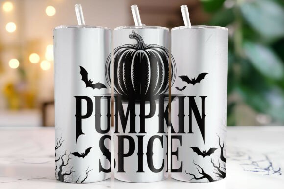 Pumpkin Spice Tumbler Wrap | Sublimation Graphic by TheBundleStore381 ...