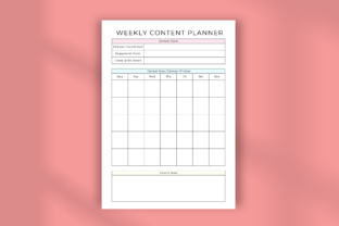 Weekly Content Planner | Editable Canva Graphic by Templates by amleyy ...