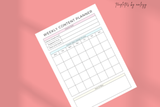 Weekly Content Planner | Editable Canva Graphic by Templates by amleyy ...