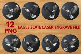 Eagle Slate Laser Engrave File Graphic by DIGITAL ART · Creative Fabrica