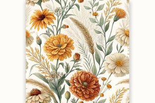Vintage Floral Pattern Bundle Png Graphic by Tahmin's Design · Creative ...