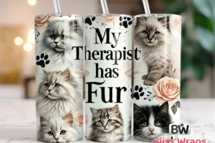 Funny Cat Tumbler Wrap Sublimation Graphic by Bliss Wraps · Creative ...