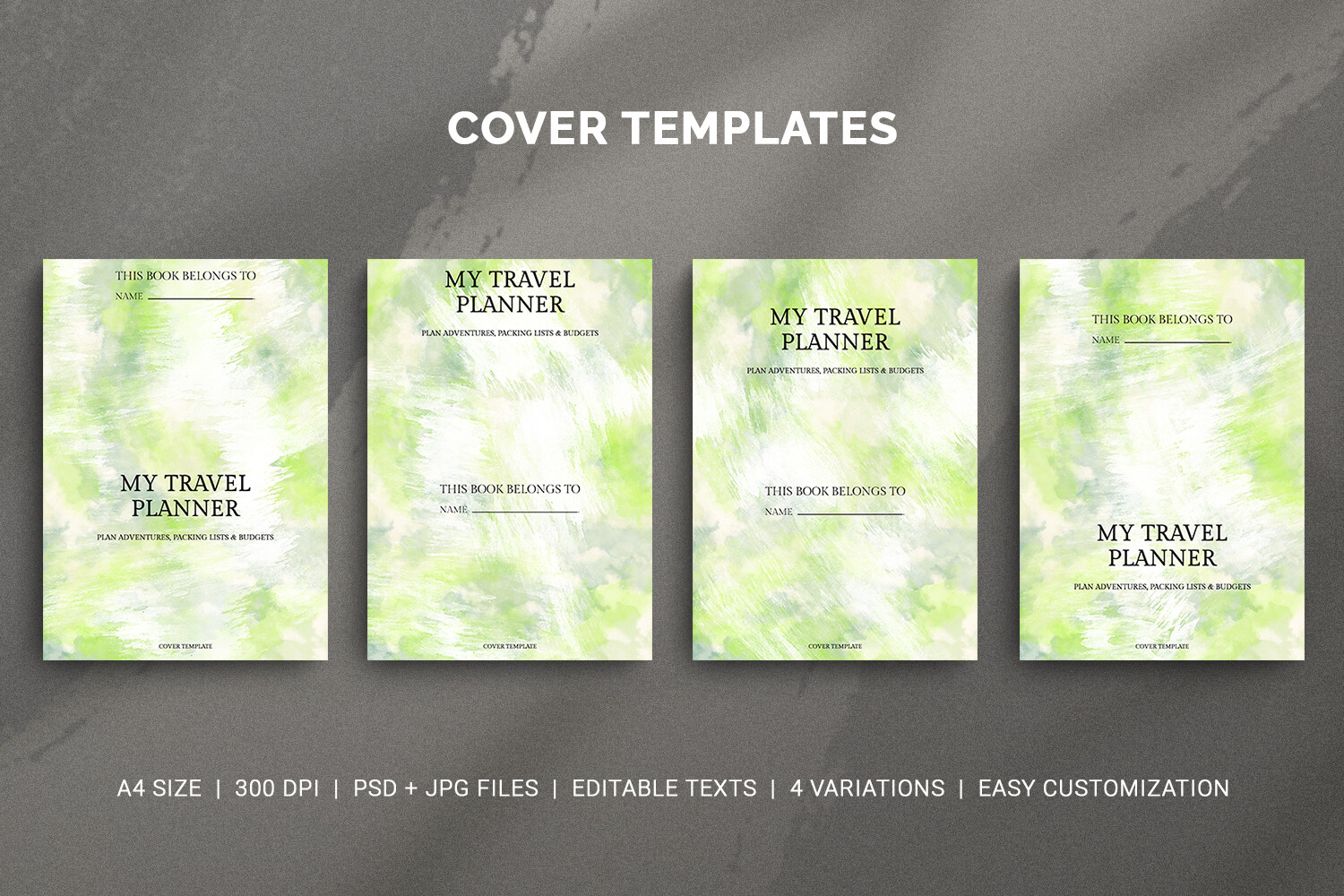 Travel Planner Cover Template Set Graphic by Pugazh Logan · Creative ...