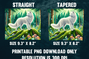 White Wolf in Forest Tumbler Wrap Design Graphic by Cozy Creator ...
