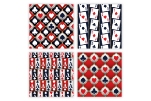 Seamless Playing Cards Digital Paper Graphic by Vee Zee Designs ...