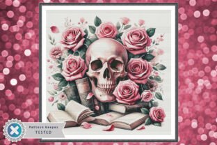 Cross Stitch Pattern PDF Skull and Roses Graphic by ZannaCrossStitch ...