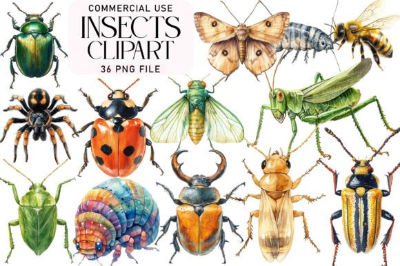 Insects Clipart Bundle Graphic by Daily.Designs · Creative Fabrica