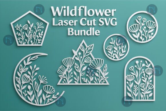 Wildflower Laser Cut SVG Bundle · Creative Fabrica