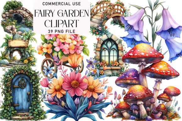 45 Fairy Cottage Clipart Designs & Graphics