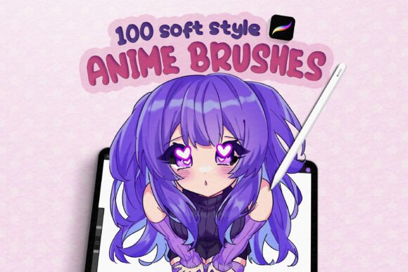 100 Procreate Anime Soft Style Brushes Graphic by EasyProcreate ...