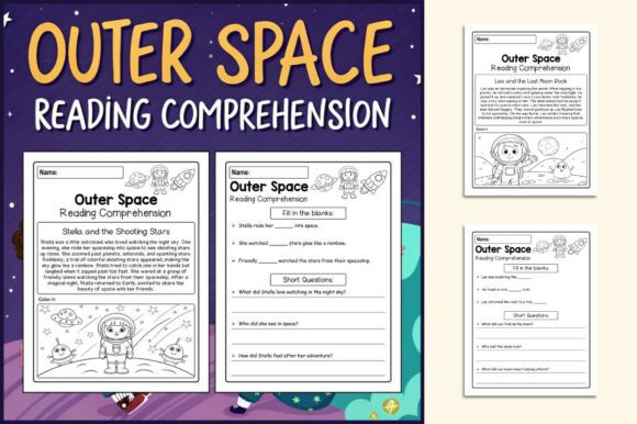Outer Space Reading Comprehension Graphic by TheStudyKits · Creative ...