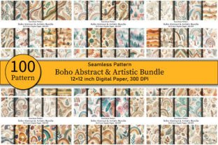 Boho Abstract Seamless Digital Paper Graphic by Design Store · Creative ...