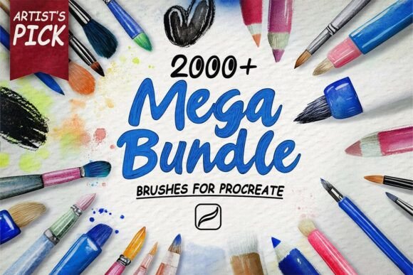 Procreate Brushes Mega Bundle Bundle · Creative Fabrica