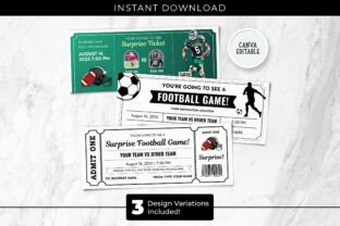 Football Ticket Canva Editable Template Graphic by SnapyBiz · Creative ...
