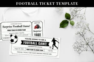 Football Ticket Canva Editable Template Graphic by SnapyBiz · Creative ...