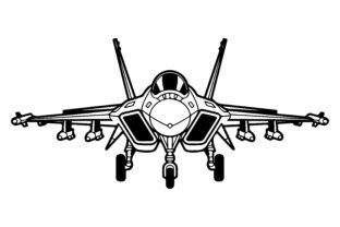 Fighter Jet Silhouette Vector SVG Bundle Graphic by Graphics Earth ...