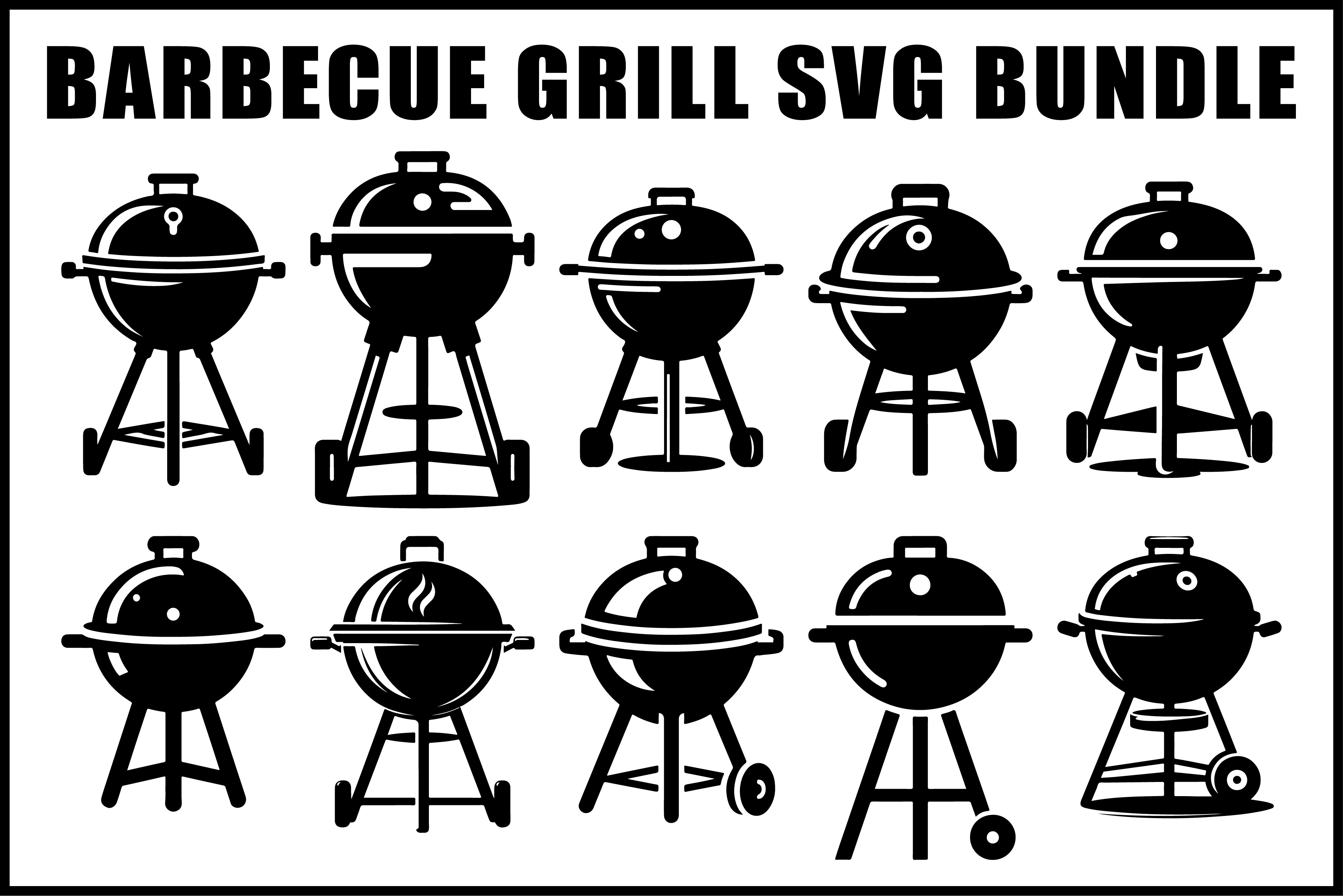 Barbecue Grill SVG Bundle Set Graphic by Creative shirts · Creative Fabrica