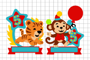 Circus Cake Topper 3D SVG Graphic by Claudia Atencio · Creative Fabrica