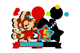 Circus Cake Topper 3D SVG Graphic by Claudia Atencio · Creative Fabrica