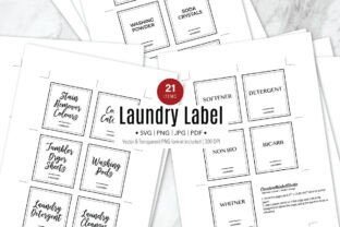 Laundry Room Labels & Storage Stickers Graphic by AmanaStudio ...