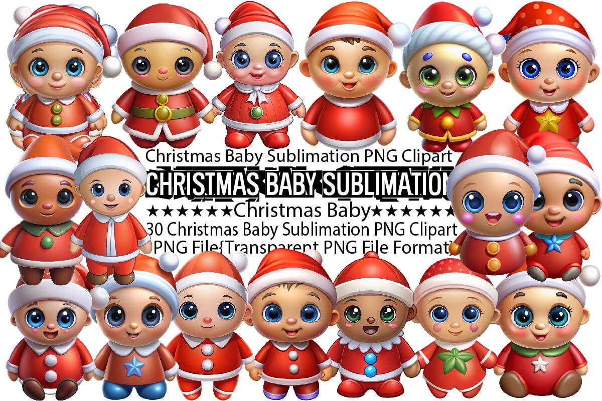 Christmas Baby Sublimation Bundle Graphic by PrintExpert · Creative Fabrica