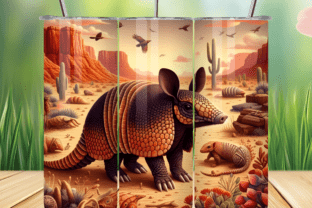 Armadillo in Grand Canyon Tumbler Wrap Graphic by MOON Studio ...
